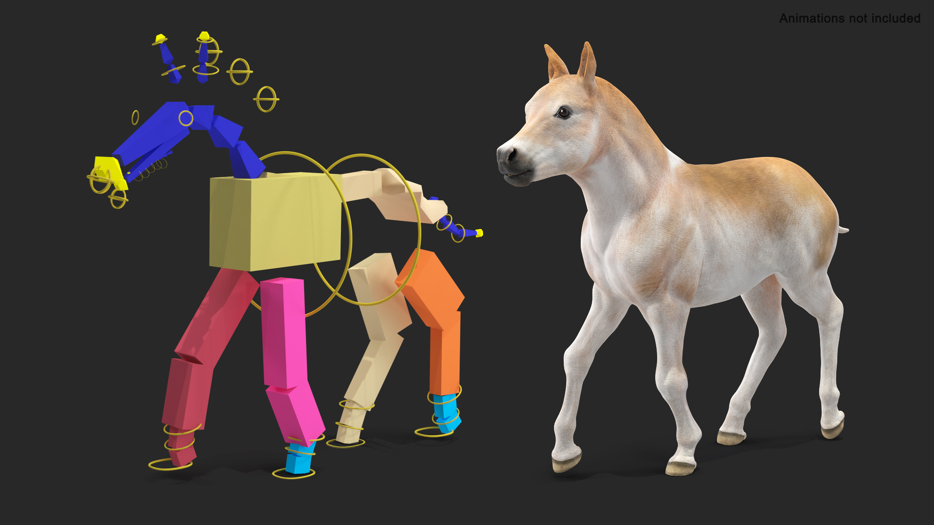 3D Realistic Shetland Pony Rigged Model - TurboSquid 2240514