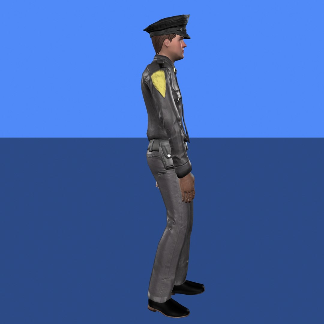 3d Police Animation
