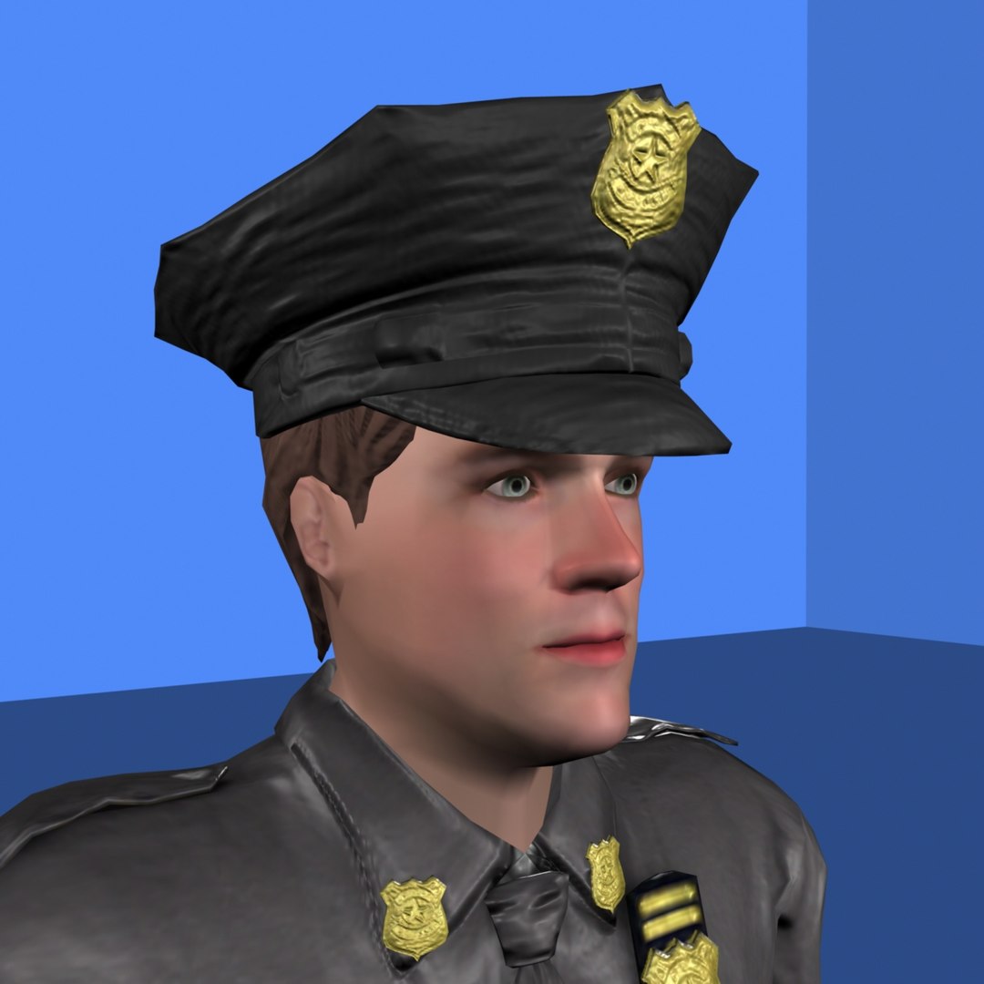 3d Police Animation