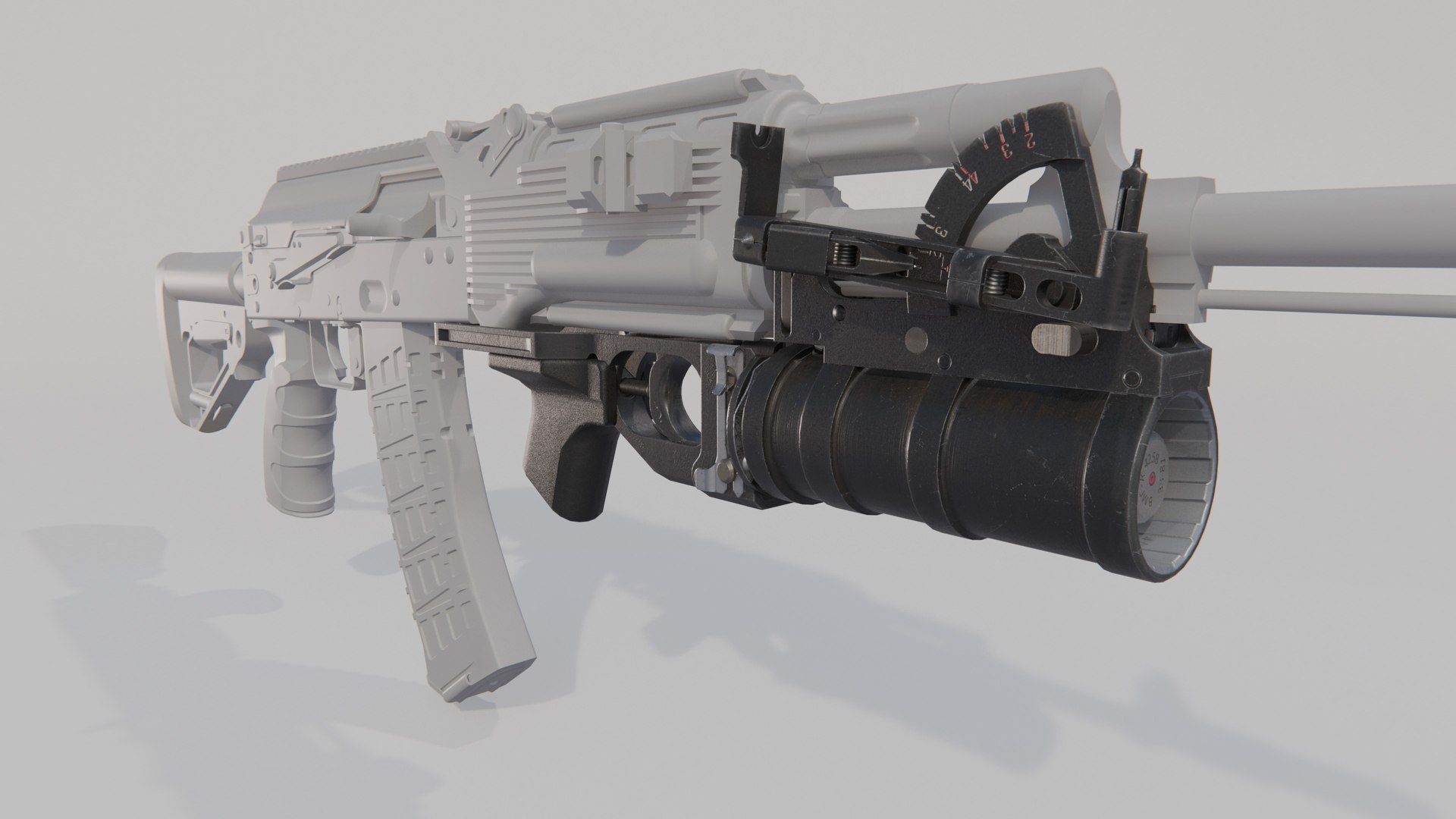 GP-34 Grenade Launcher GP34 3D Model - TurboSquid 2320781