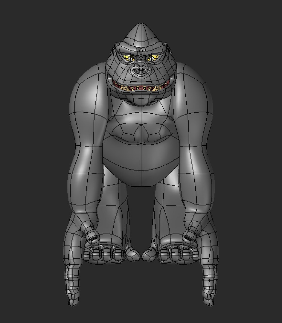 3d Model Of Gorilla