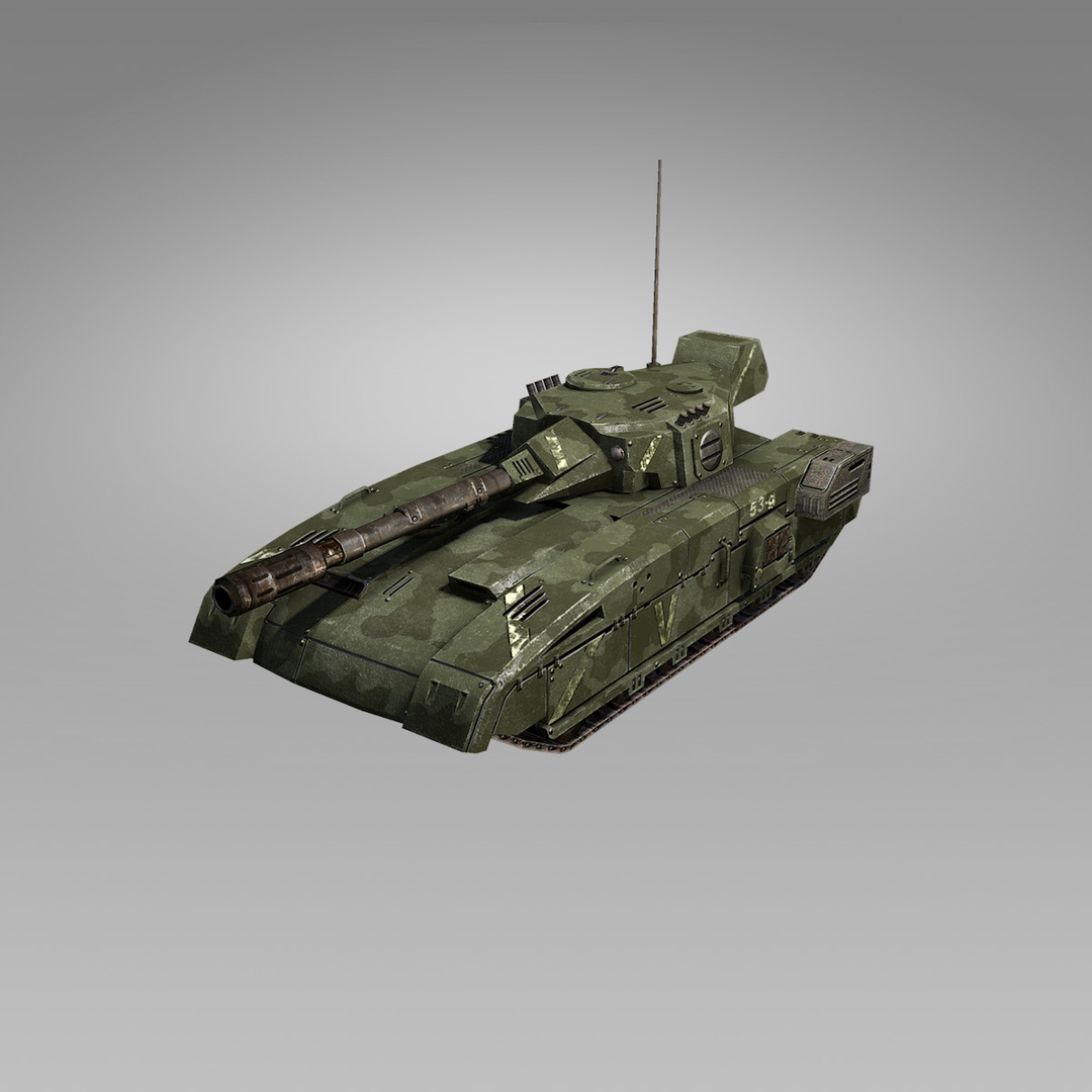 3d Model Futuristic Tank