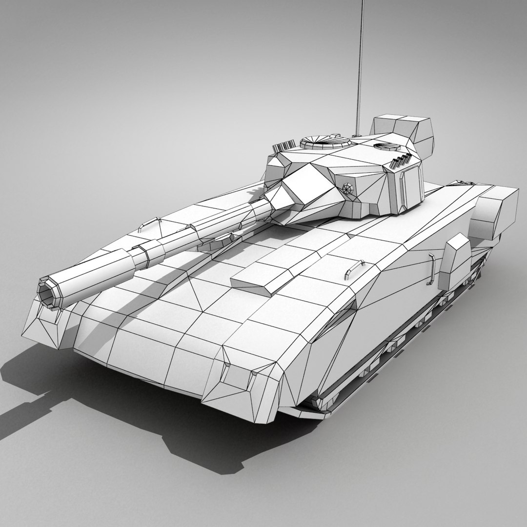 3d Model Futuristic Tank