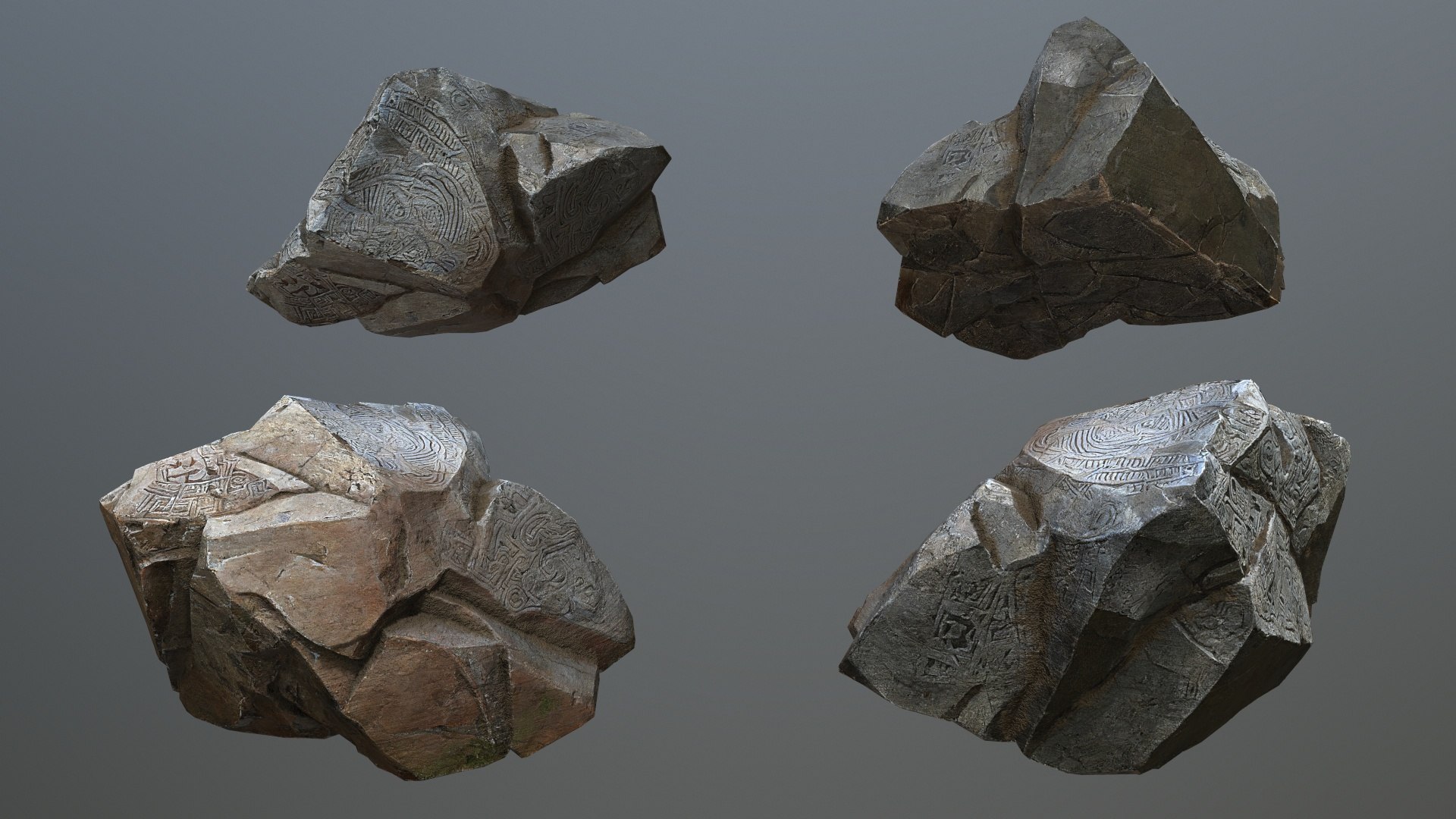 3D Model Maya Ruin Rocks - TurboSquid 2340310