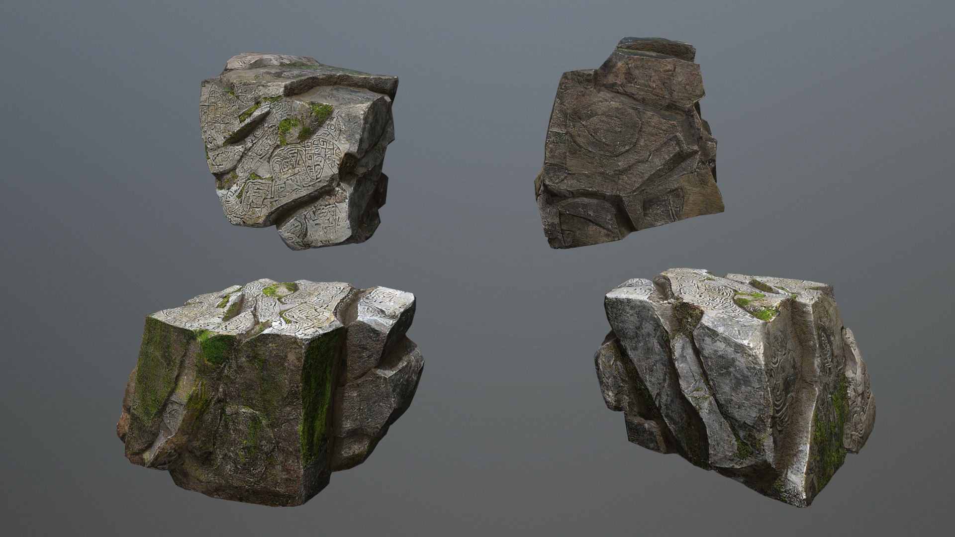 3D Model Maya Ruin Rocks - TurboSquid 2340310