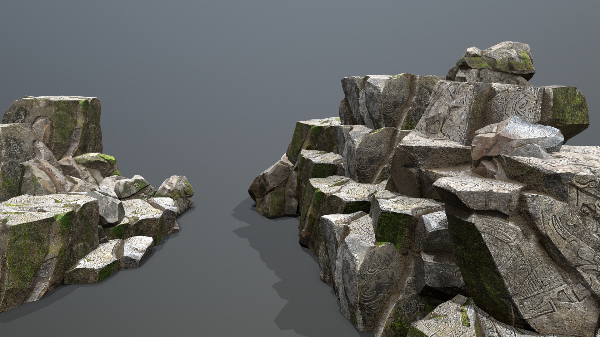 3D Model Maya Ruin Rocks - TurboSquid 2340310