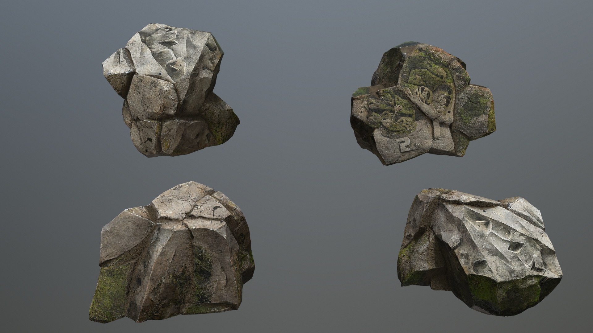 3D Model Maya Ruin Rocks - TurboSquid 2340310