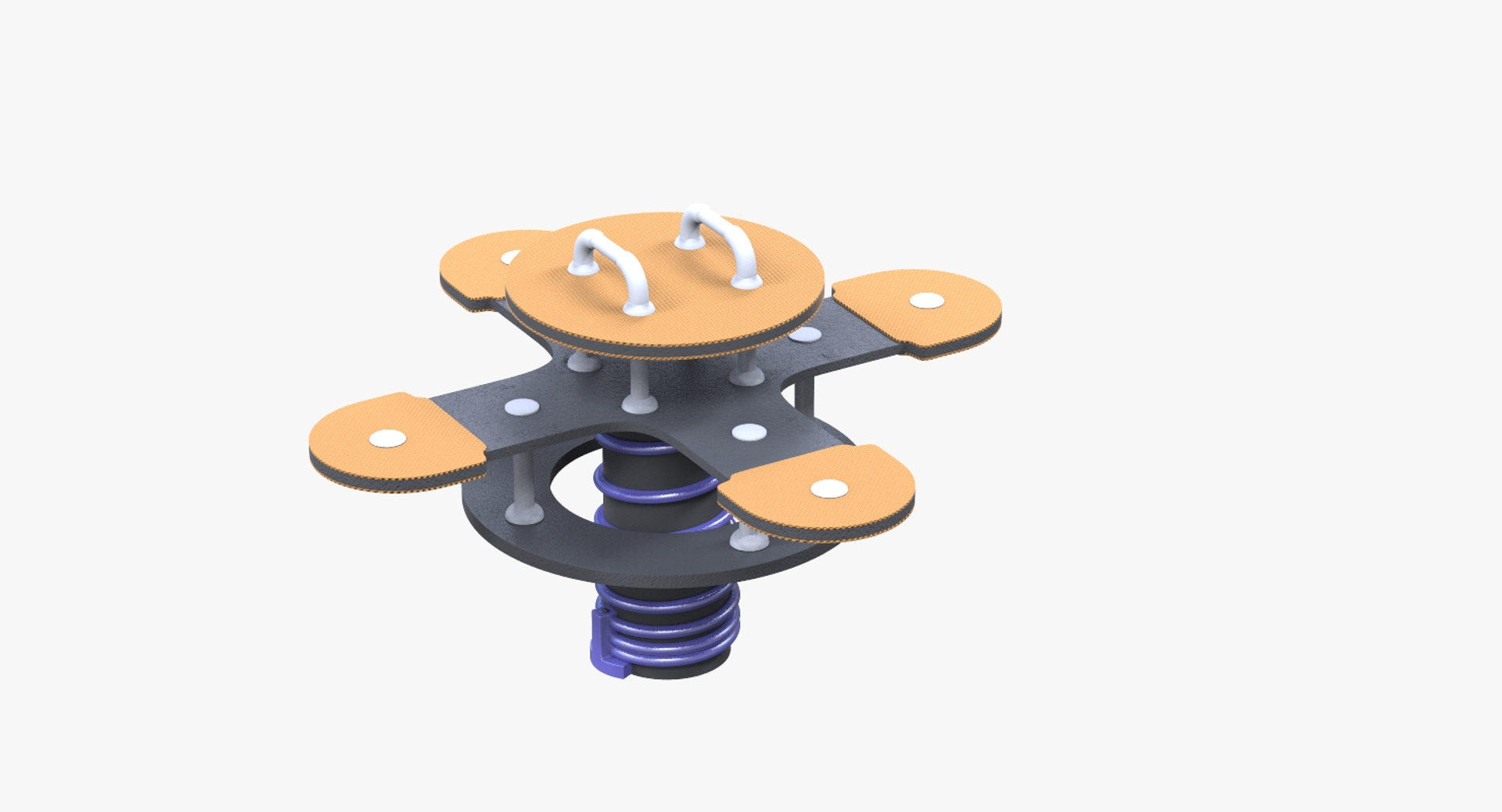 Flying Saucer Seesaw 3D - TurboSquid 1332498