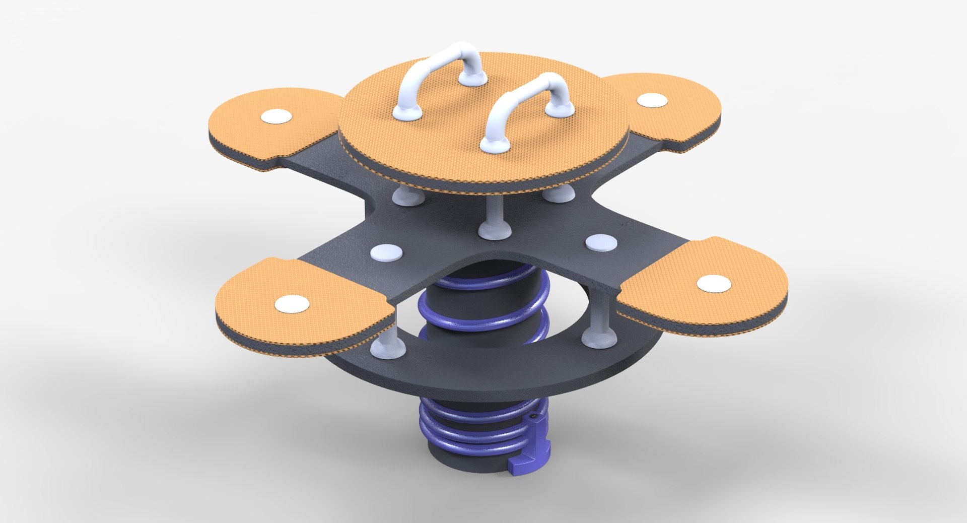 Flying Saucer Seesaw 3D - TurboSquid 1332498