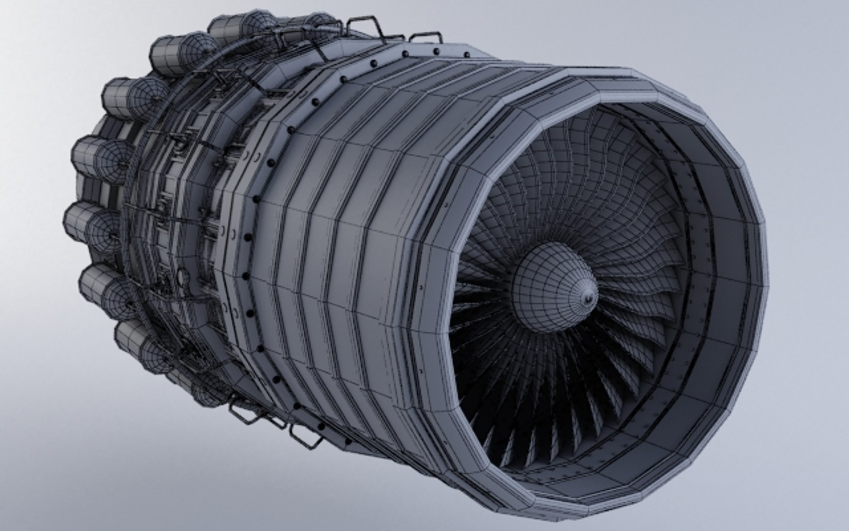 Jet Engine Mkviib 3d Model