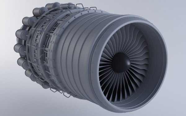jet engine mkviib 3d model