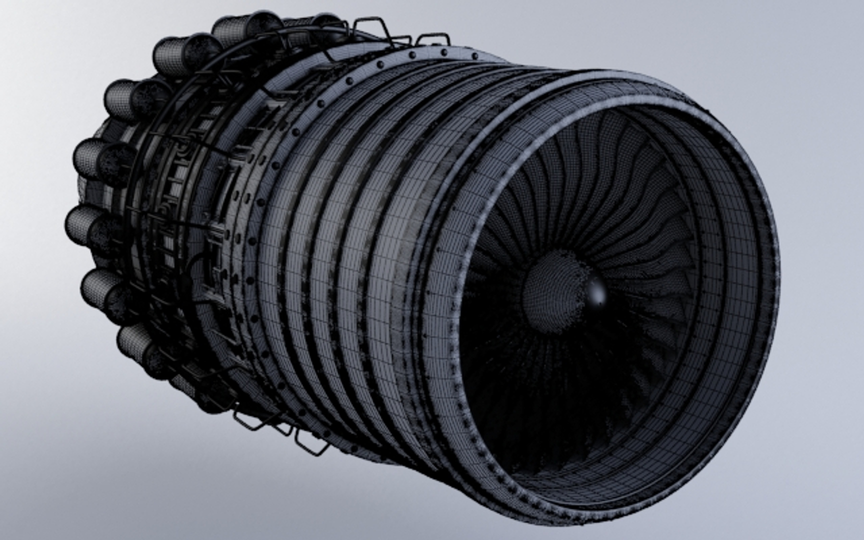 jet engine mkviib 3d model