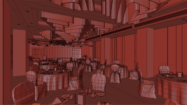 3D Banquet Hall Event Hall - TurboSquid 1856605