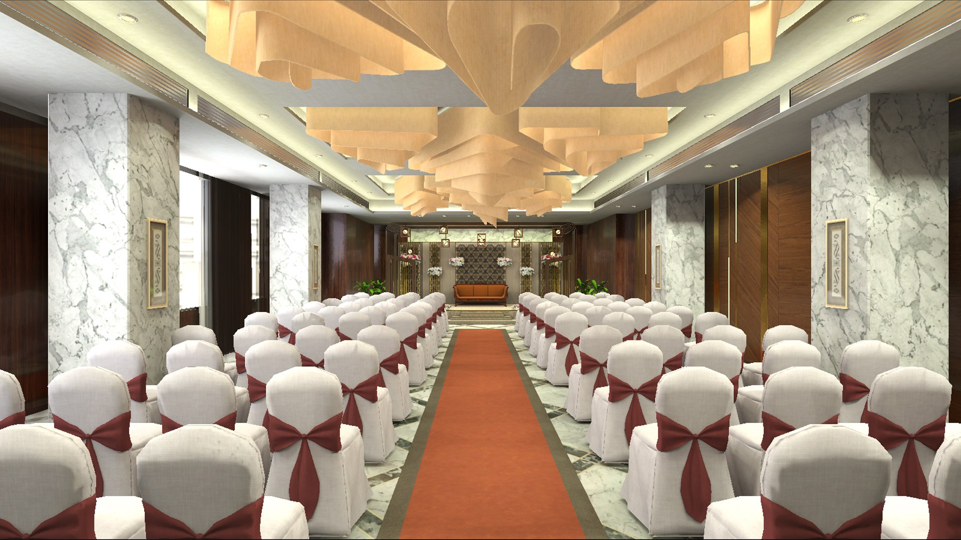 3D Banquet Hall Event Hall - TurboSquid 1856605