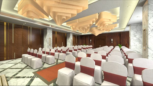 3D Banquet Hall Event Hall - TurboSquid 1856605