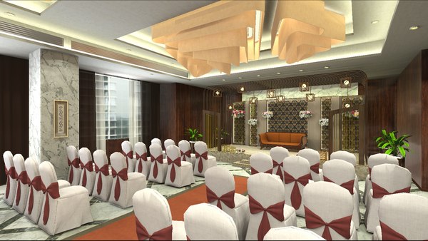 3D Banquet Hall Event Hall - TurboSquid 1856605