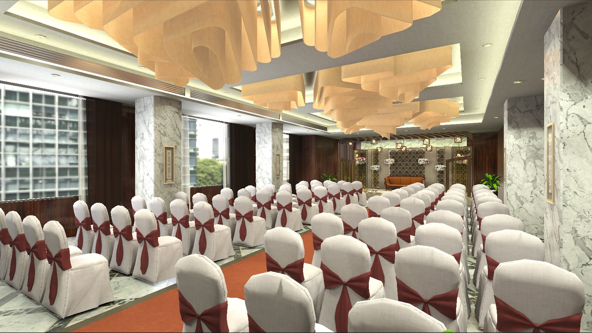 3D Banquet Hall Event Hall - TurboSquid 1856605