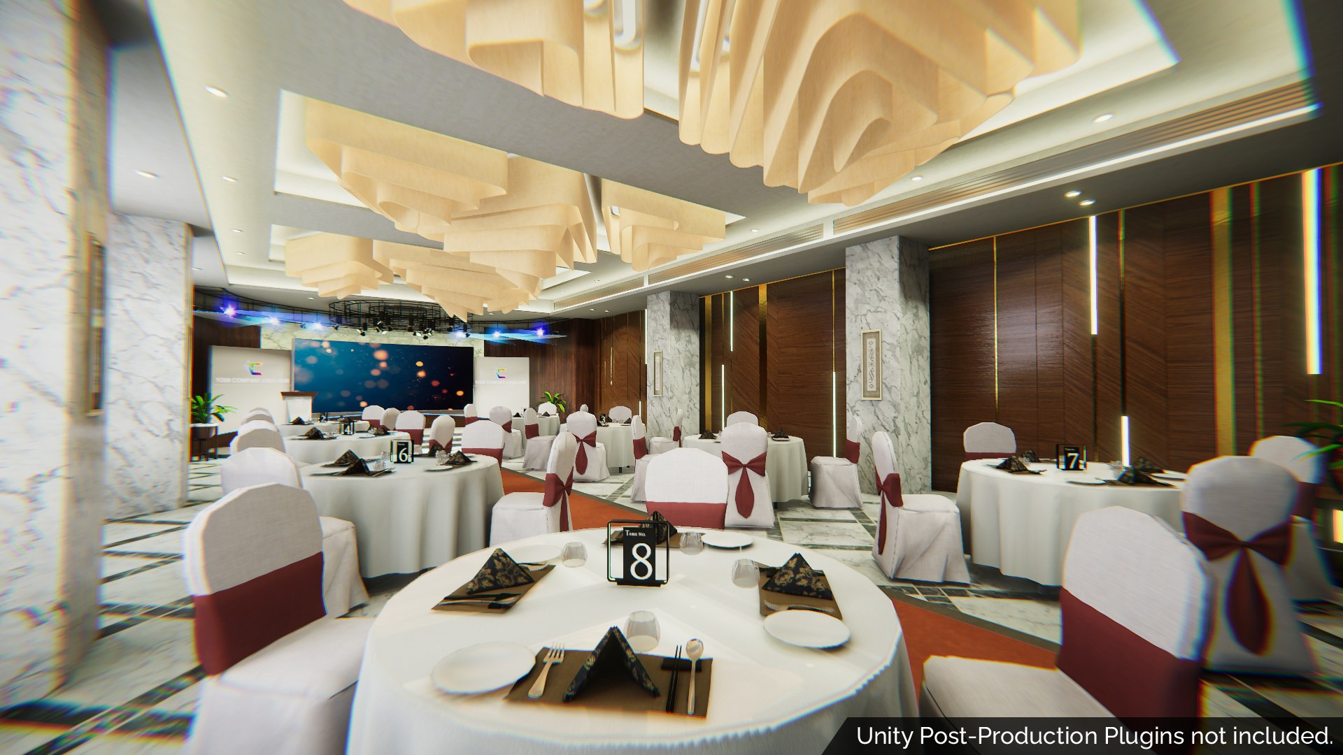 3D Banquet Hall Event Hall - TurboSquid 1856605