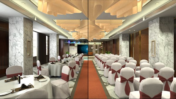 3D Banquet Hall Event Hall - TurboSquid 1856605