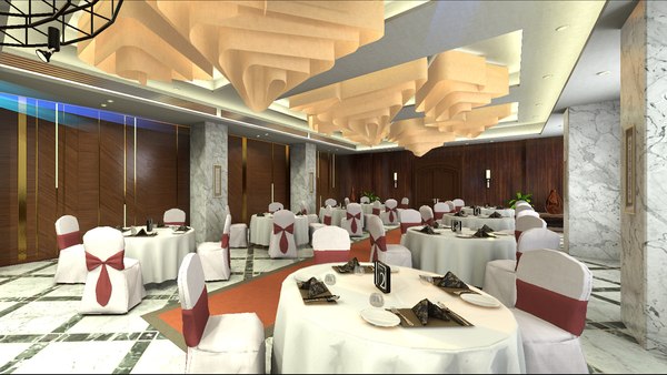 3D Banquet Hall Event Hall - TurboSquid 1856605