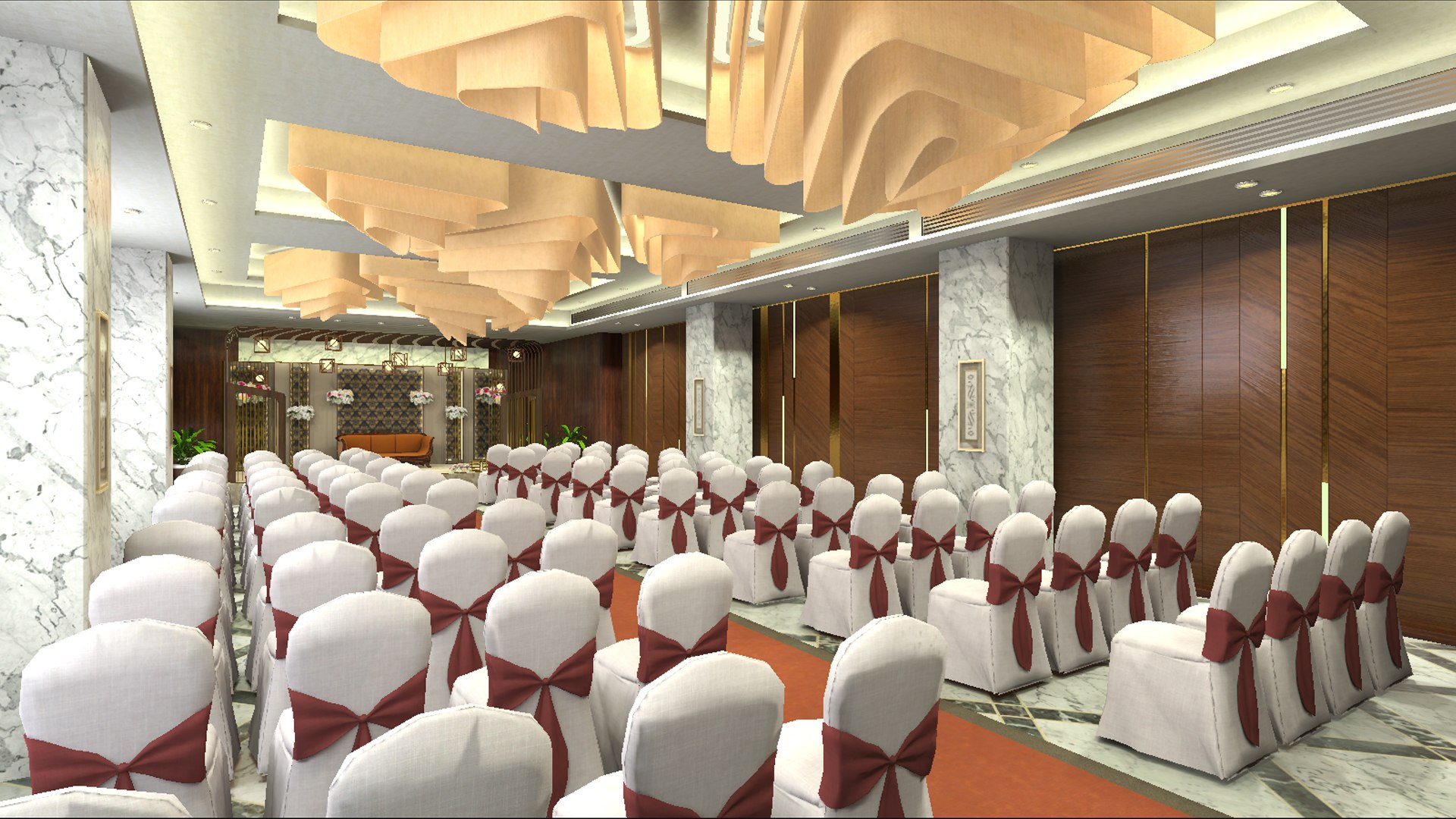 3D Banquet Hall Event Hall - TurboSquid 1856605