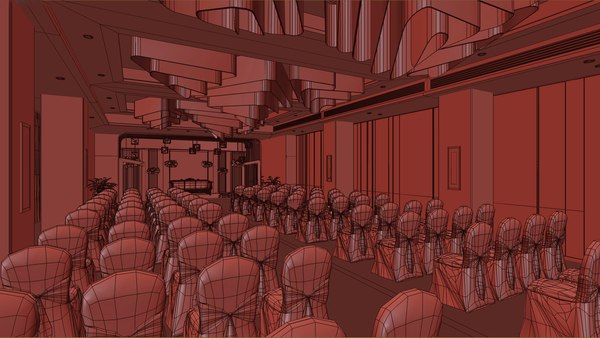 3D Banquet Hall Event Hall - TurboSquid 1856605