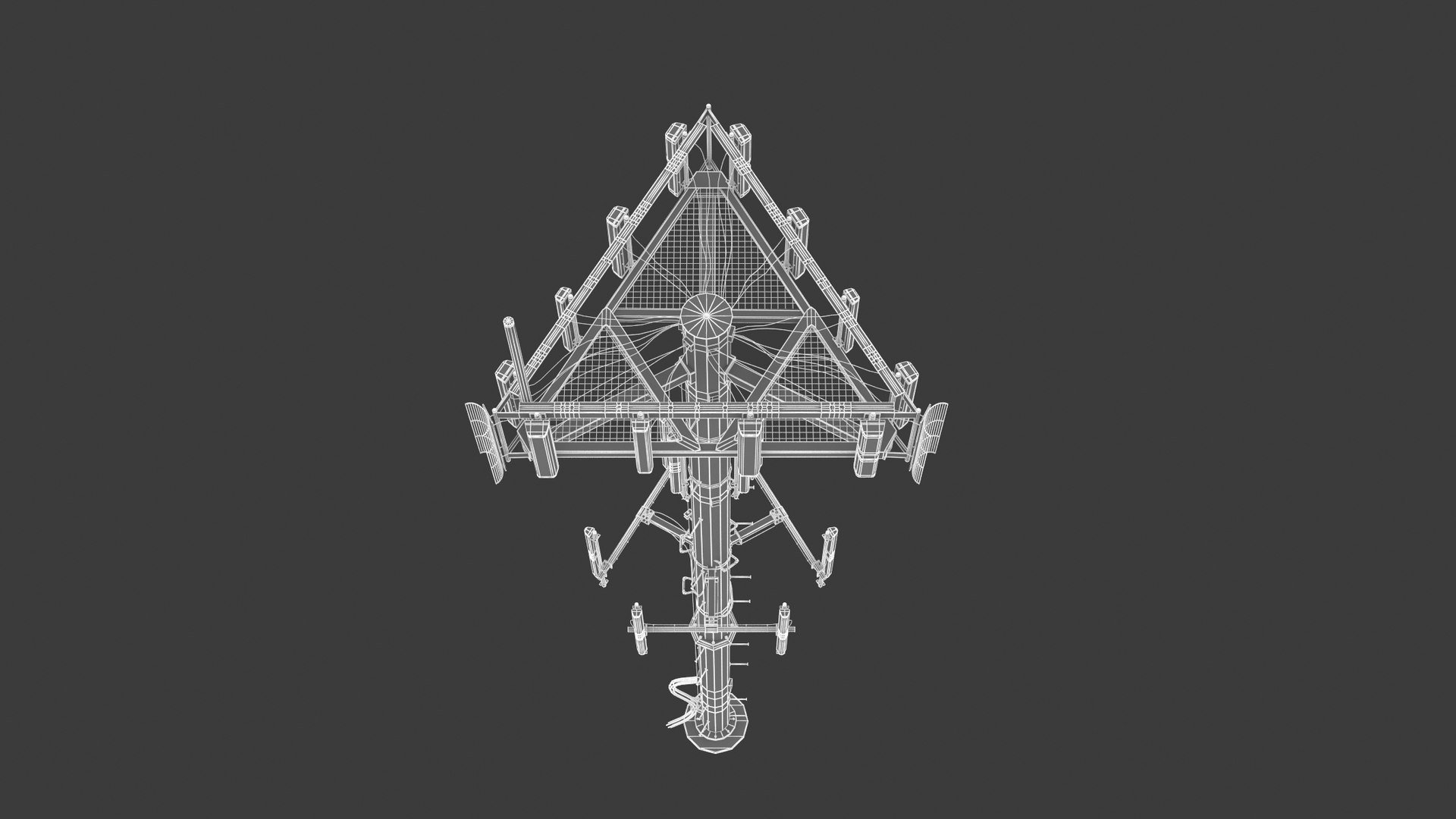 3D Telecommunication Tower Communication Model - TurboSquid 1670058