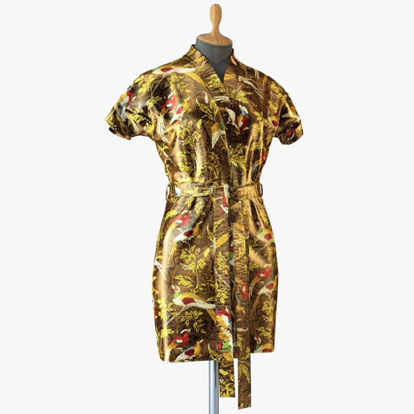 3d model bathrobe bath