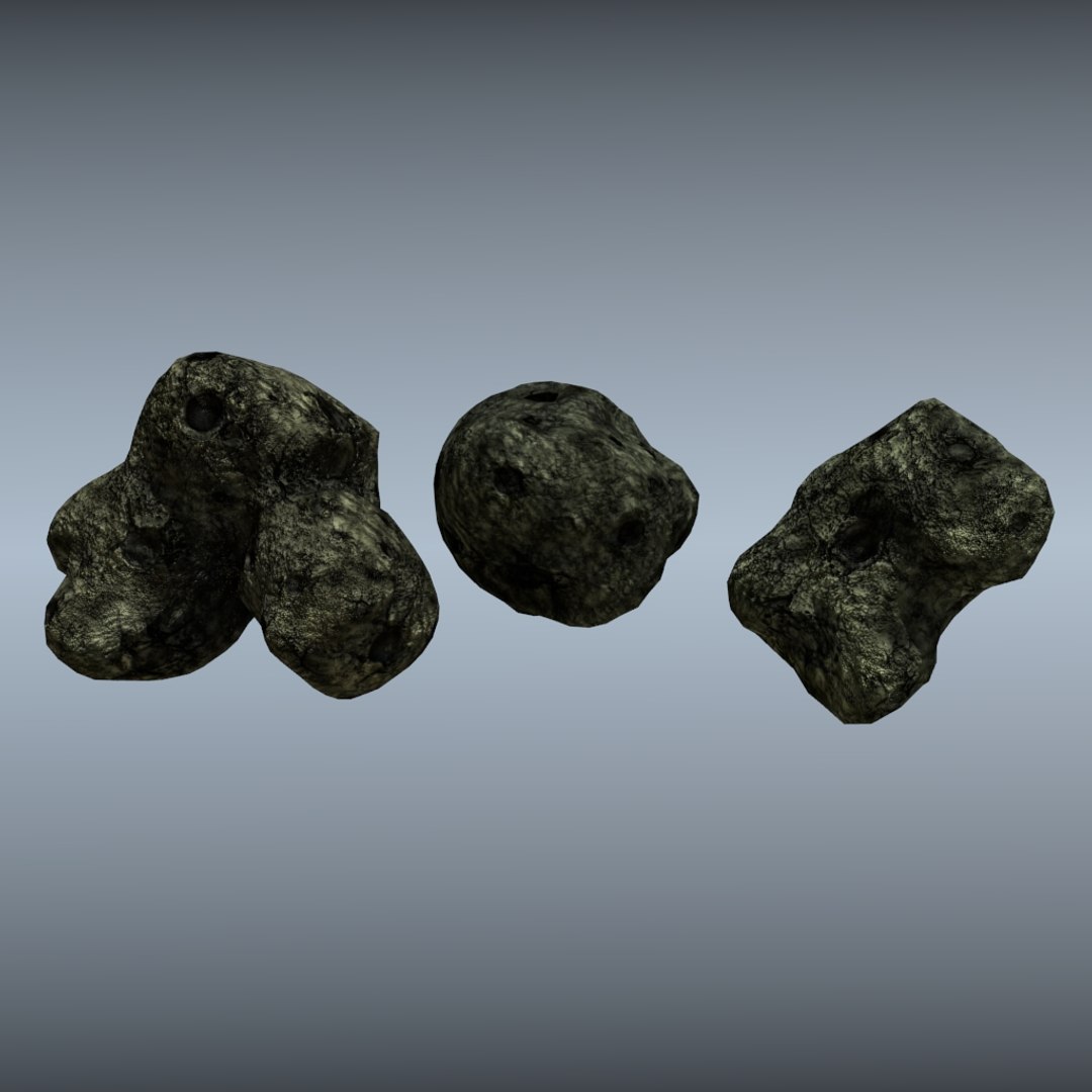 3d asteroids model