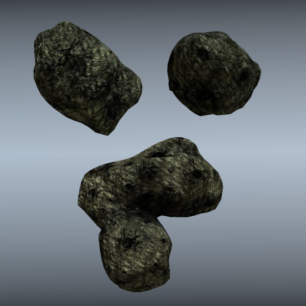 3d asteroids model
