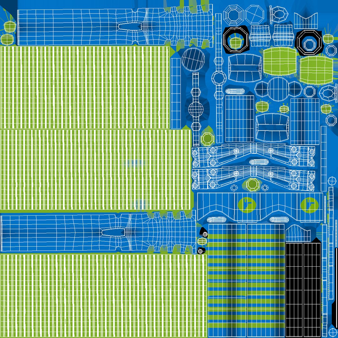 Kid Pogo Stick Blue and Green model - TurboSquid 1777256