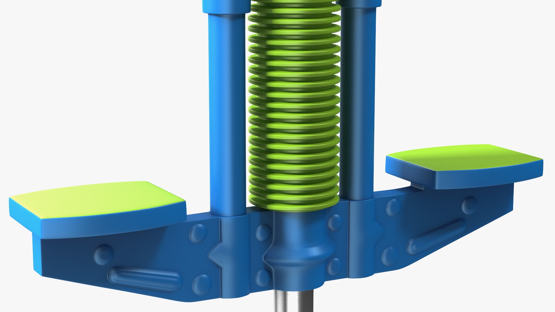 Kid Pogo Stick Blue And Green Model - TurboSquid 1777256