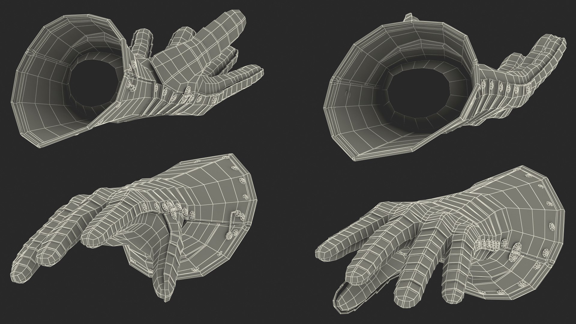 Medieval Knight Black Gold Armor Gauntlets 3D model - TurboSquid 1832665