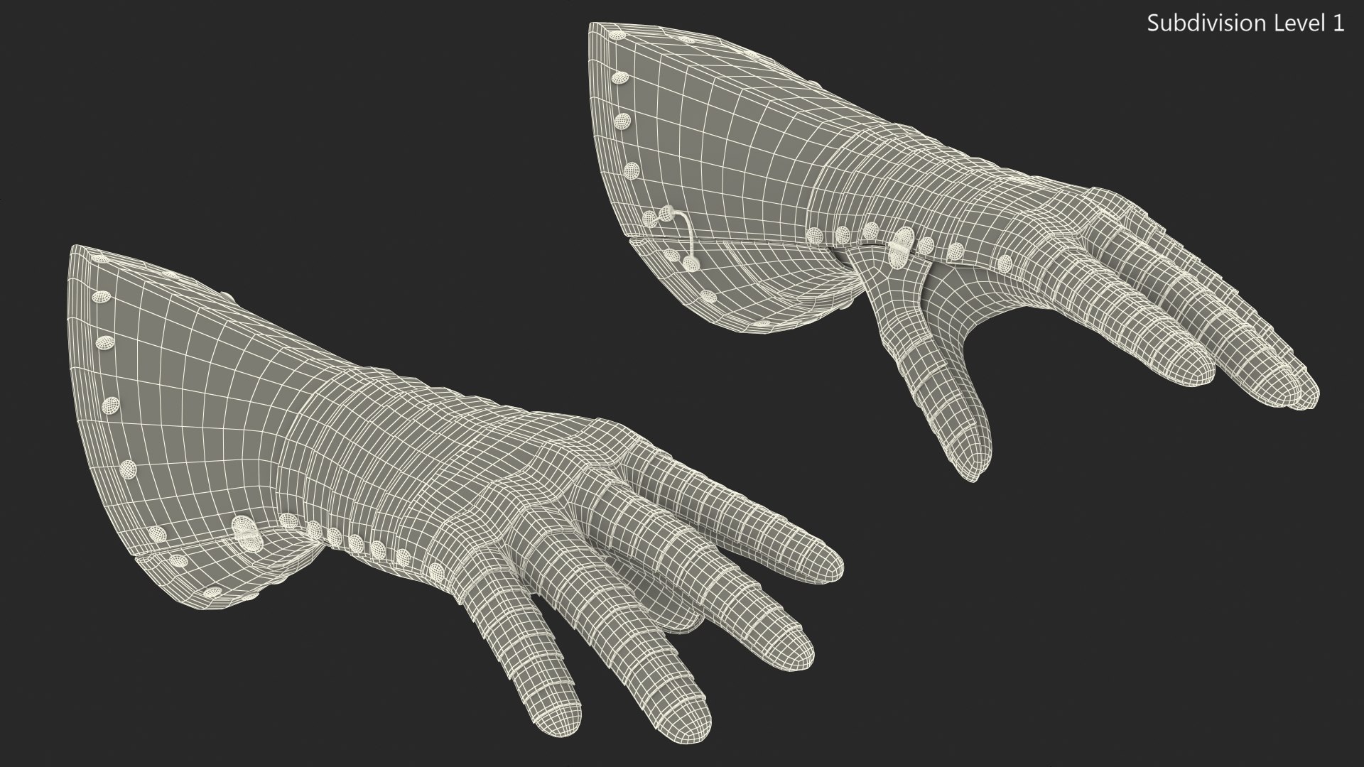 Medieval Knight Black Gold Armor Gauntlets 3D Model - TurboSquid 1832665