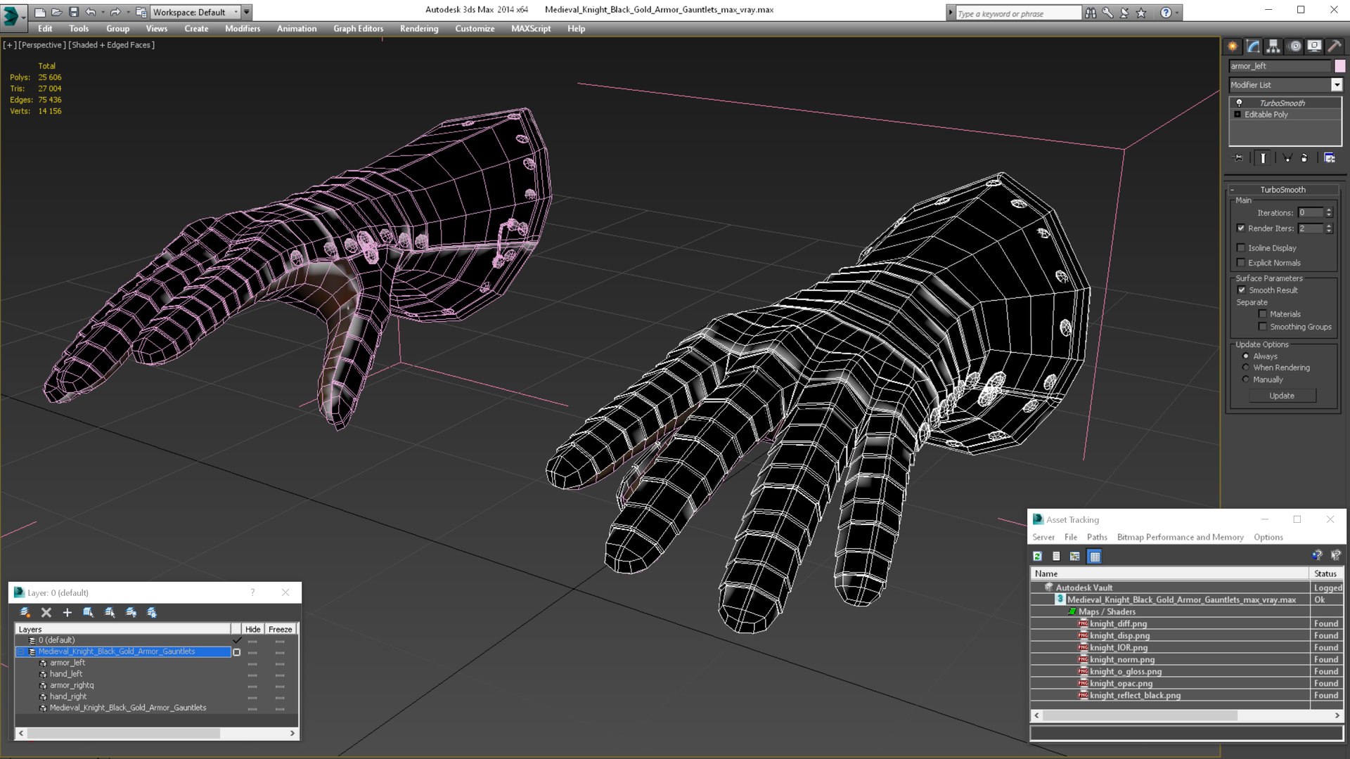 Medieval Knight Black Gold Armor Gauntlets 3D Model - TurboSquid 1832665