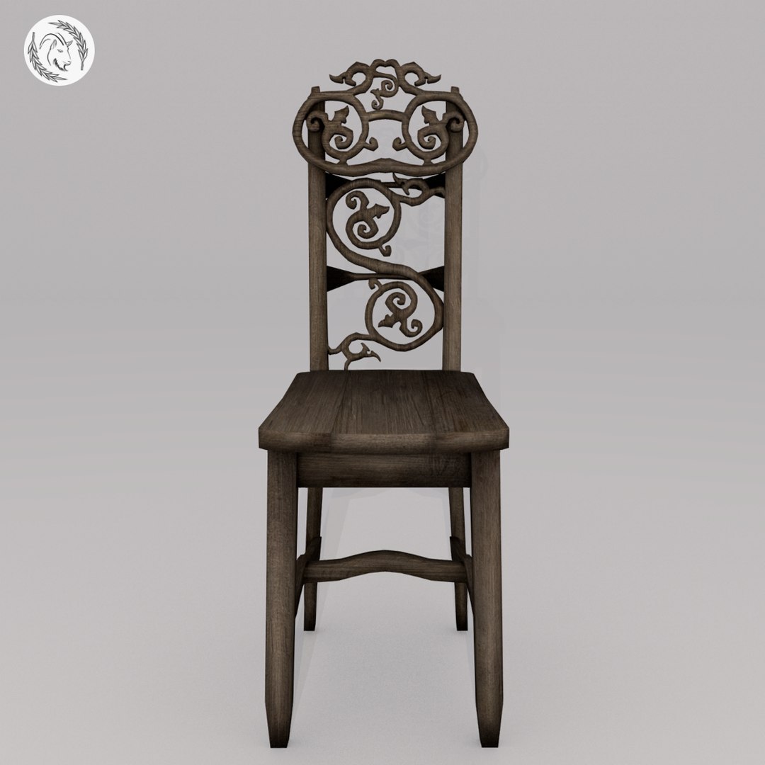 Chair Gothic 3D Model - TurboSquid 1202903