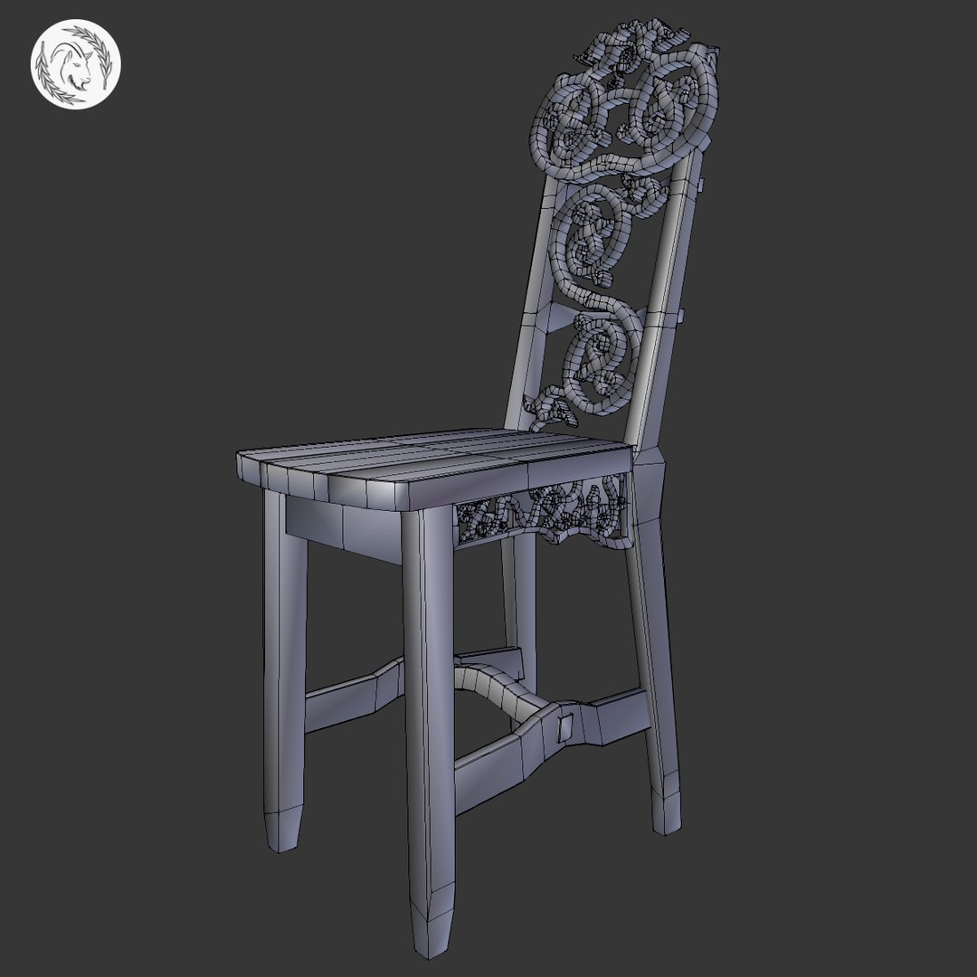 Chair Gothic 3D Model - TurboSquid 1202903