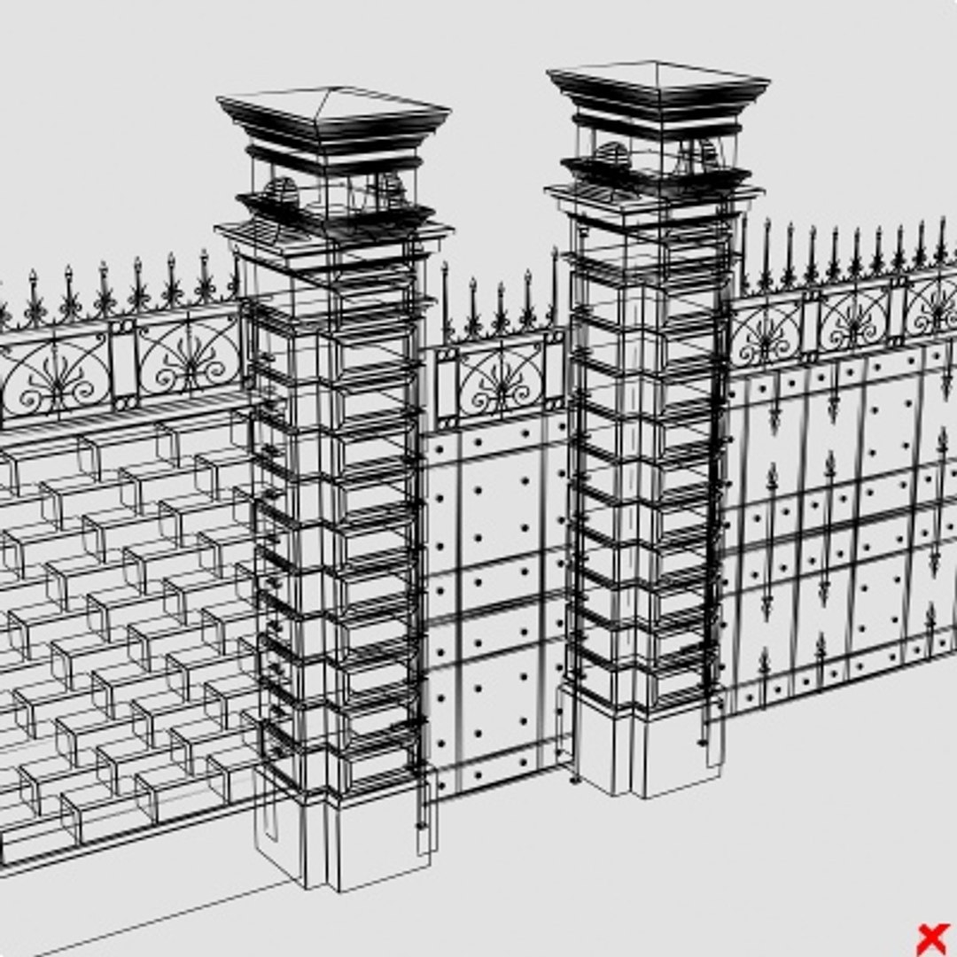 Entry Gate 3d Max