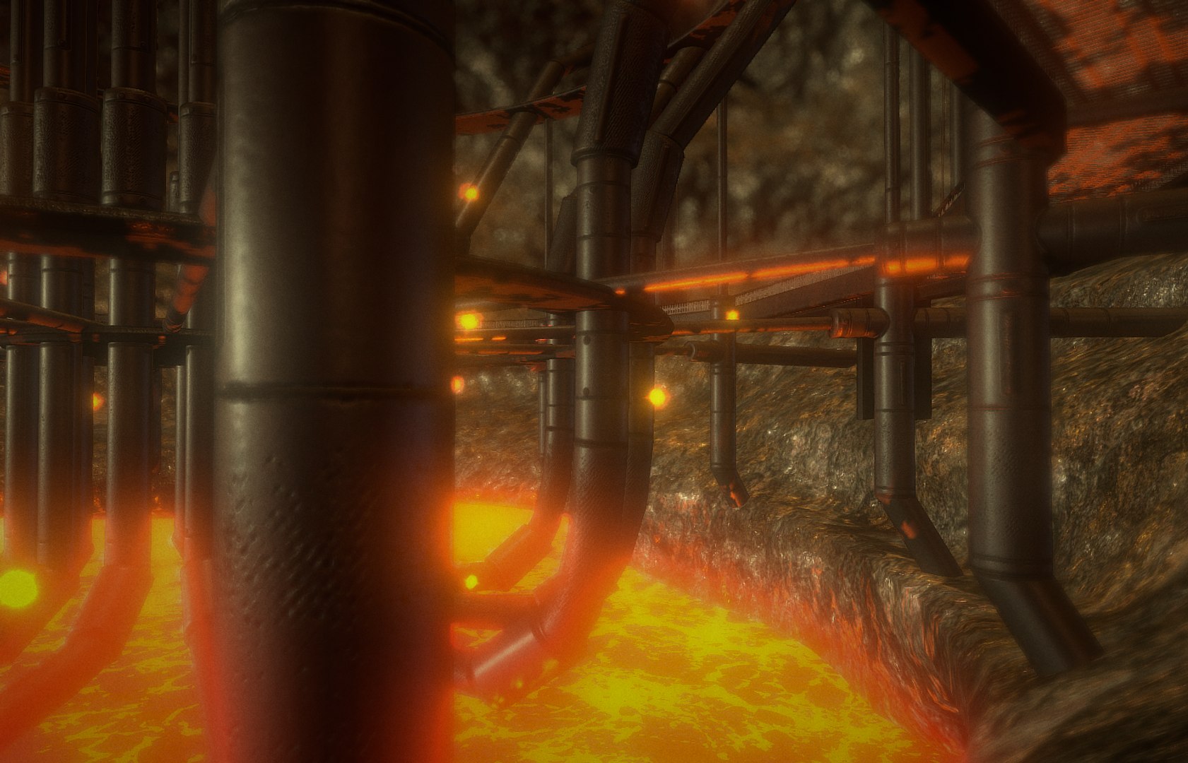 Geothermal Steam Factory 3ds