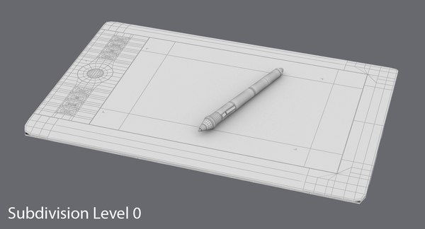 3d digital drawing tablet model