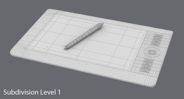 3d digital drawing tablet model