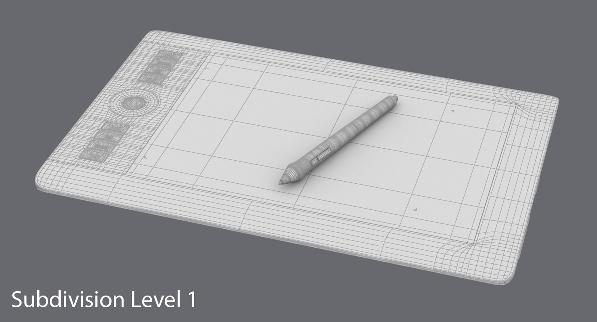 3d digital drawing tablet model