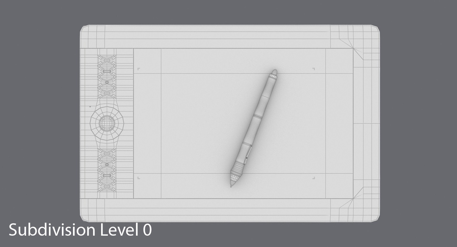 3d digital drawing tablet model