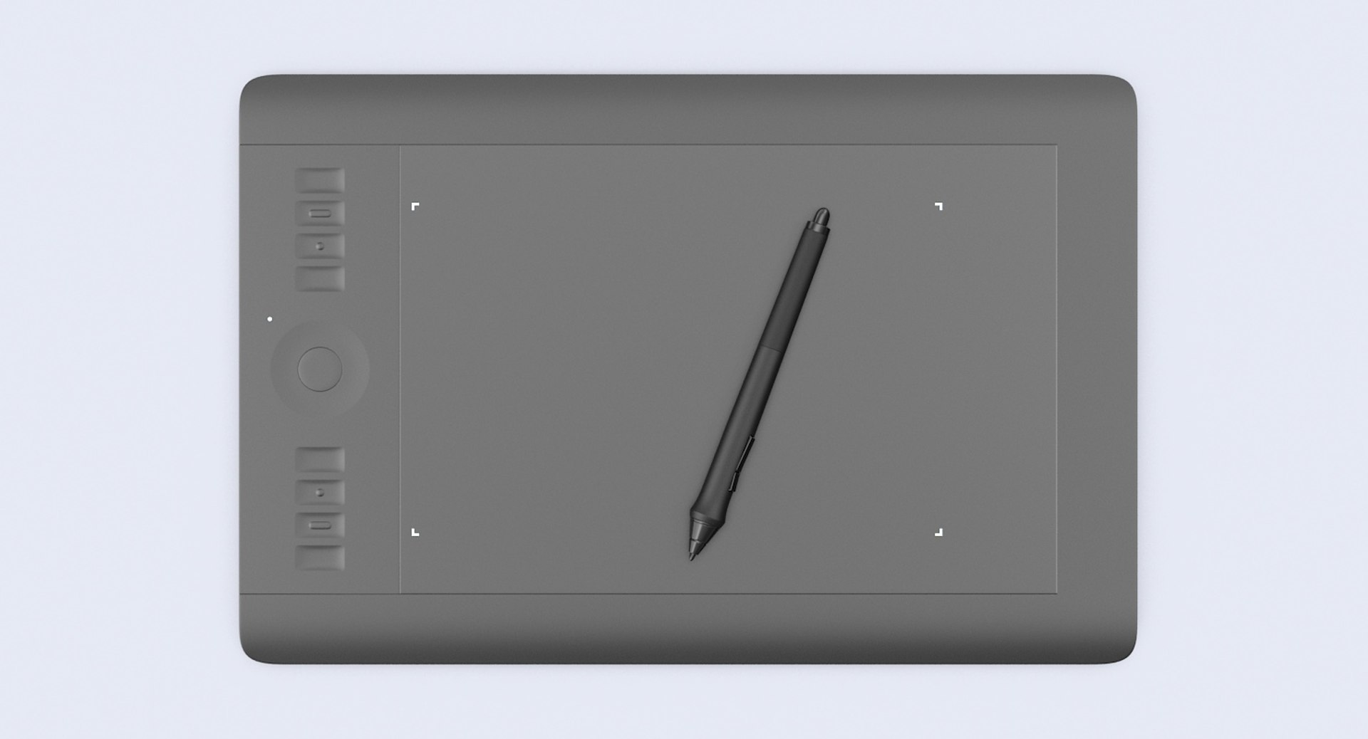3d digital drawing tablet model