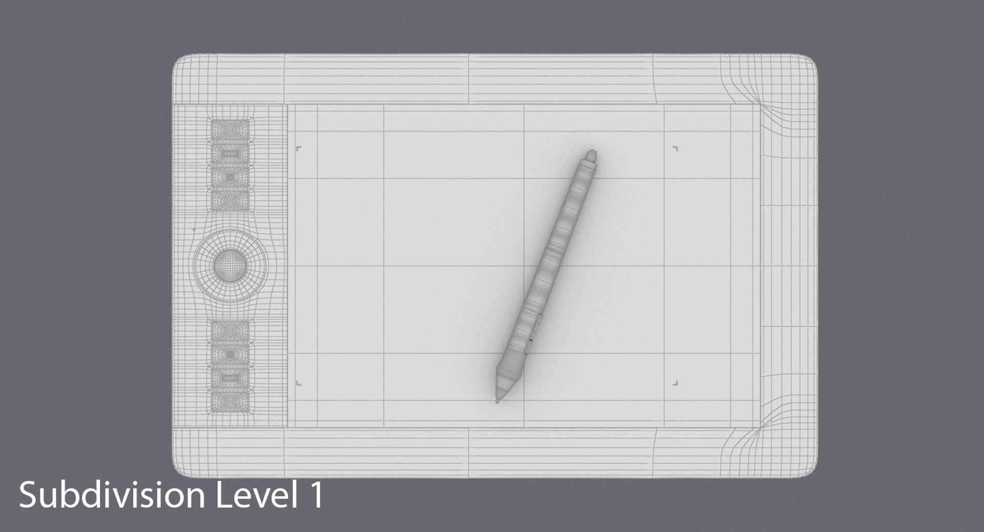 3d digital drawing tablet model