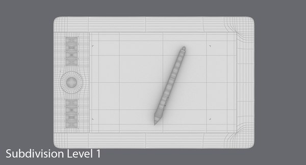 3d digital drawing tablet model