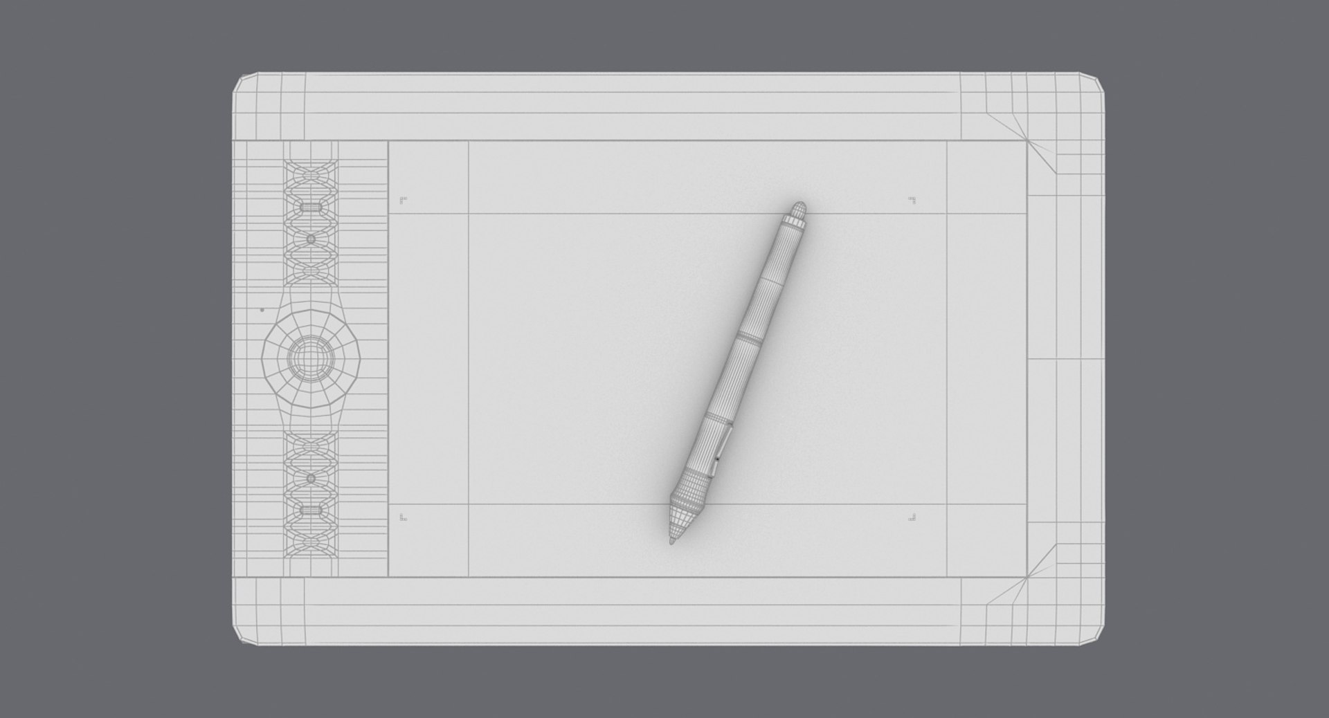 3d digital drawing tablet model