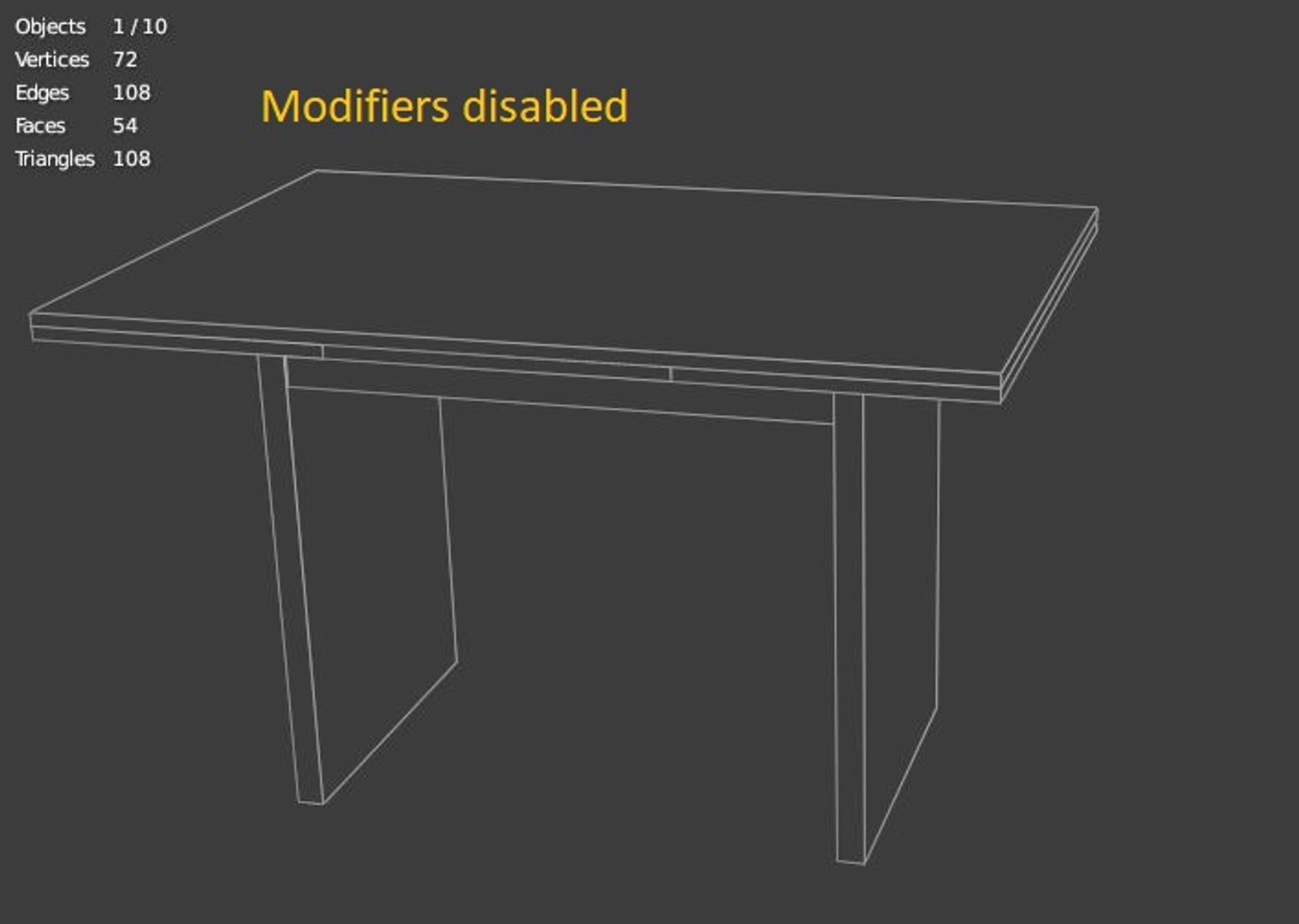 Wooden Dining Table model - TurboSquid 1722825
