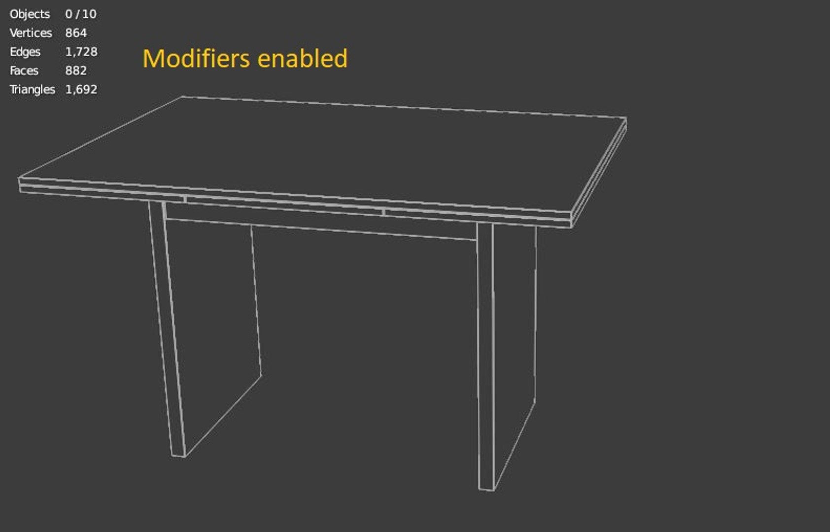 Wooden Dining Table model - TurboSquid 1722825