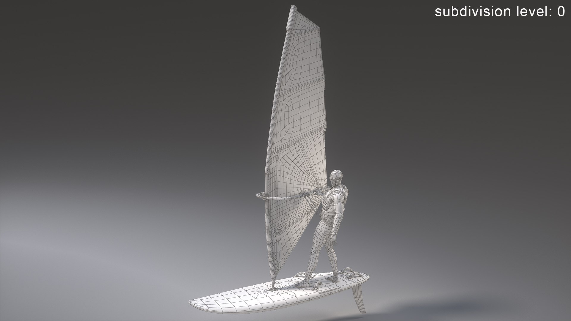 3D Male Windsurfer Animated HQ - TurboSquid 2075116